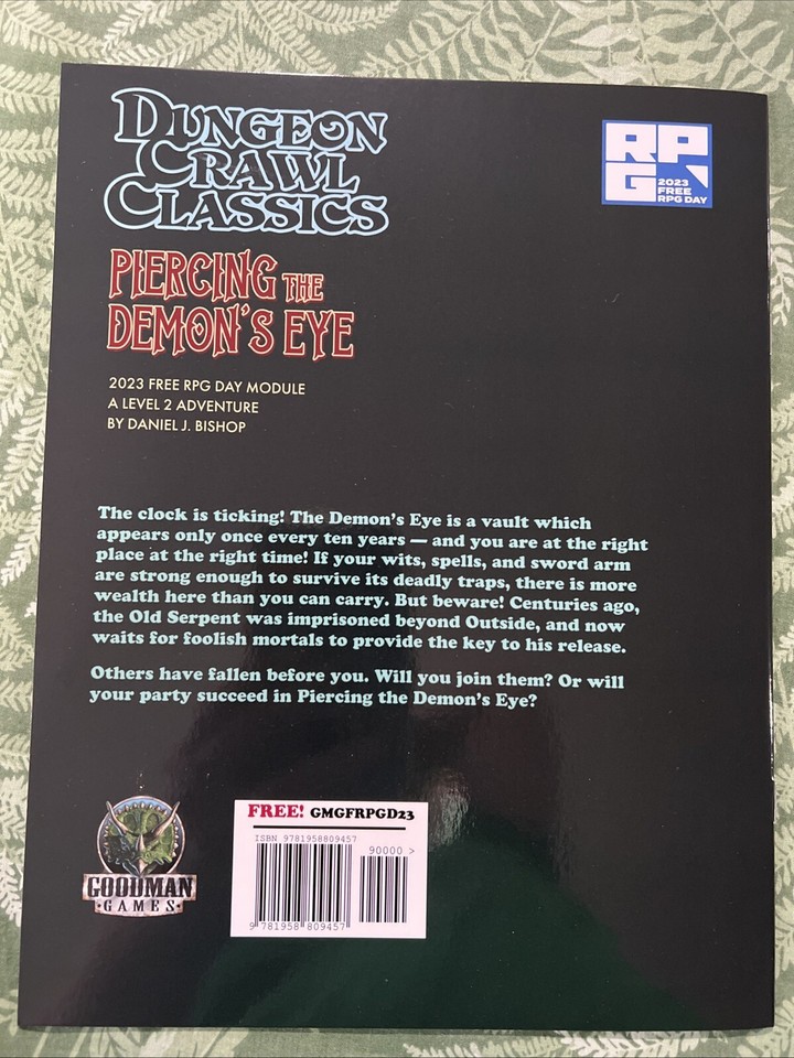 Dungeon Crawl Classics: Piercing the Demon's Eye Goodman Games Free RPG ...