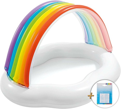 INTEX 57141NP - Rainbow Cloud Baby Pool (142x119x84cm) + Extra 4250897422119| eBay