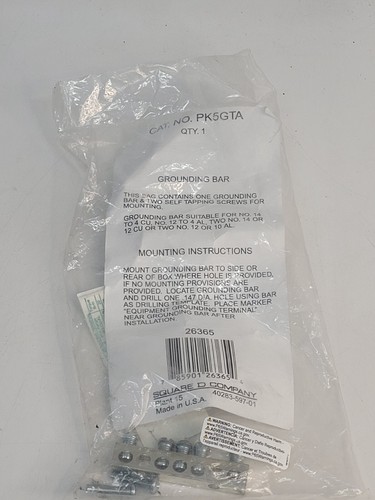SQUARE D PK5GTA GROUNDING BAR KIT NEW Sp59 | eBay