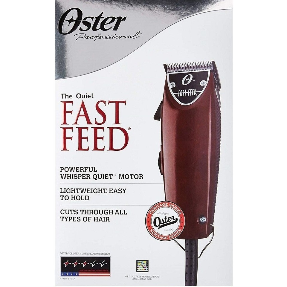OSTER Professional FAST FEED ADJUSTABLE BLADE CLIPPER SET Hair Stylist ...