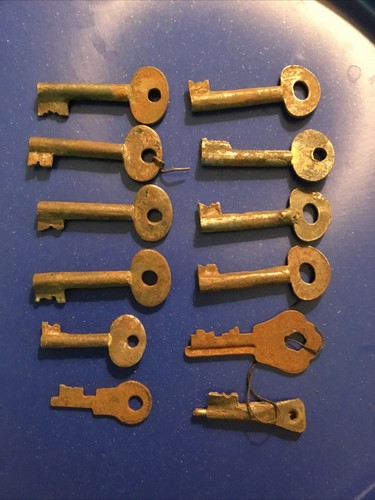 Lot Of 12 Vintage Hollow Barrel To Punch Keys | eBay