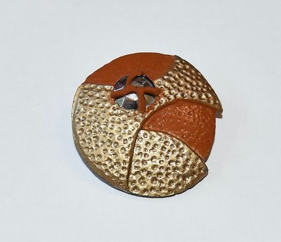 Vtg Galoob WILD ONE GIRL SHIELD original 1984 Gold Red Pin Accessory ...