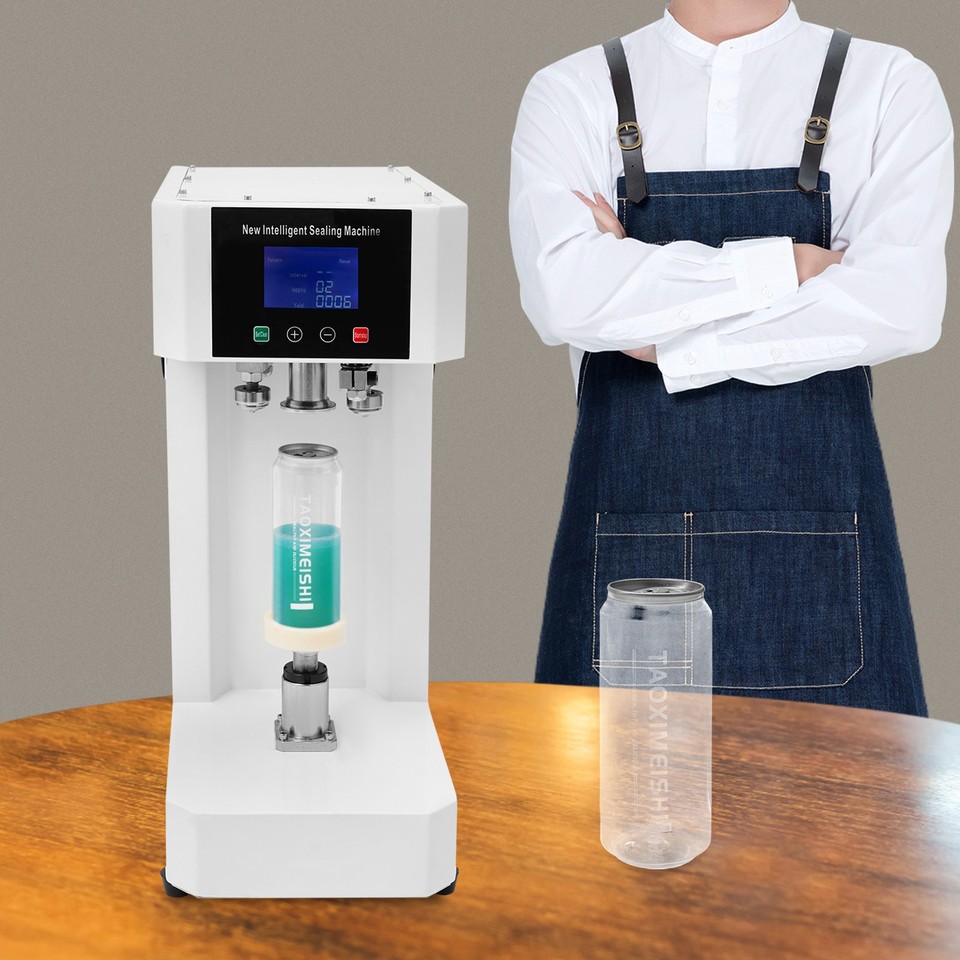 55mm 2.17" Lids Soda Can Sealer Machine Automatic Tin Can Sealing ...