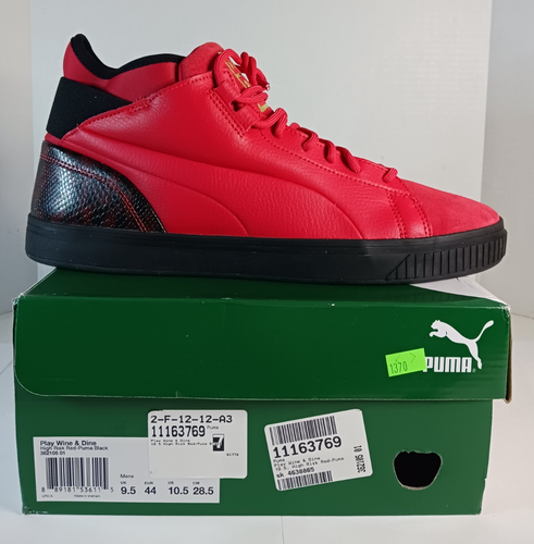 Puma Play 'Wine and Dine' Red Black Sneakers Shoes Mens Size 10.5 2016 ...