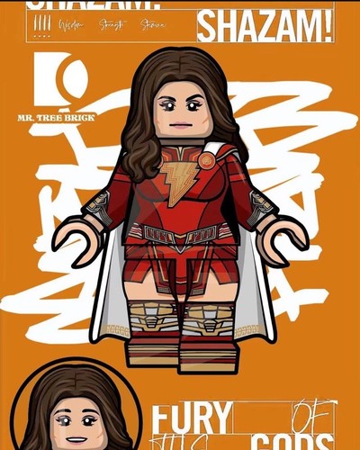 Mr. Tree Brick Lady Shazam | Custom LEGO Minifigure | eBay