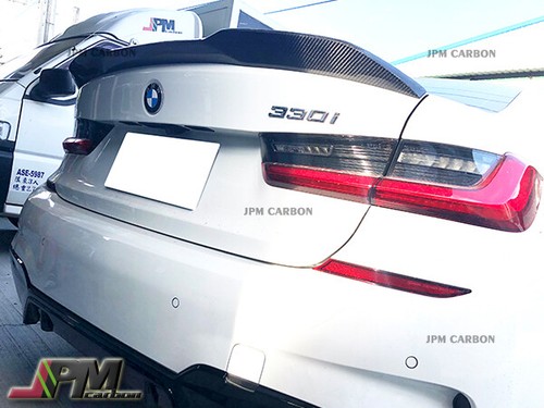 CARBON FIBER PRO STYLE TRUNK HIGH KICK SPOILER Fit 19-20 BMW G20 320i ...