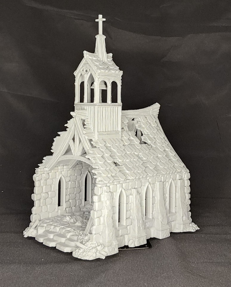 Forgotten Towns Basilica of the Dawn Ruined 28mm Scale Church for ...