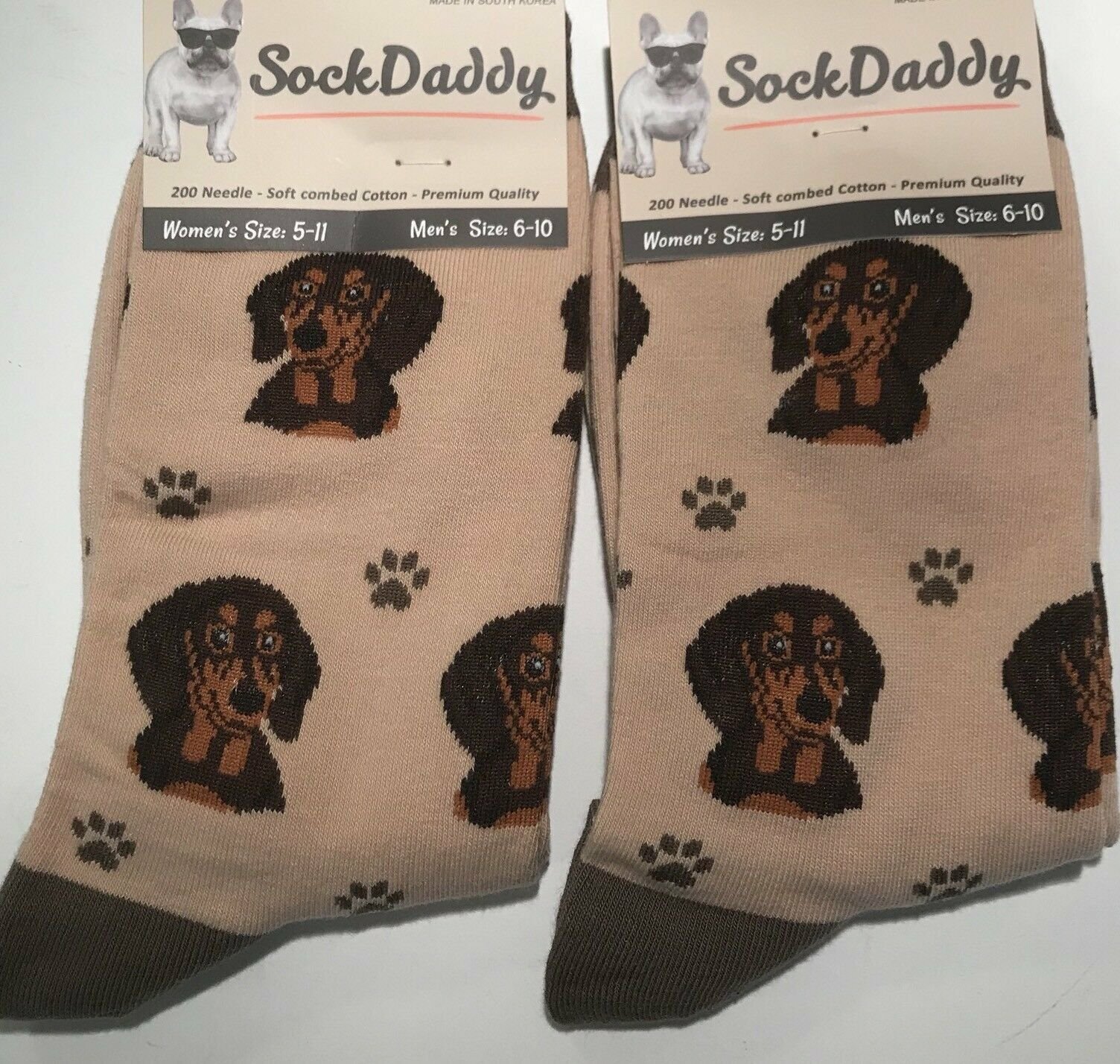 Sock Daddy Women Men Unisex Crew Mid Calf Dachshund Funky Socks Shelter ...