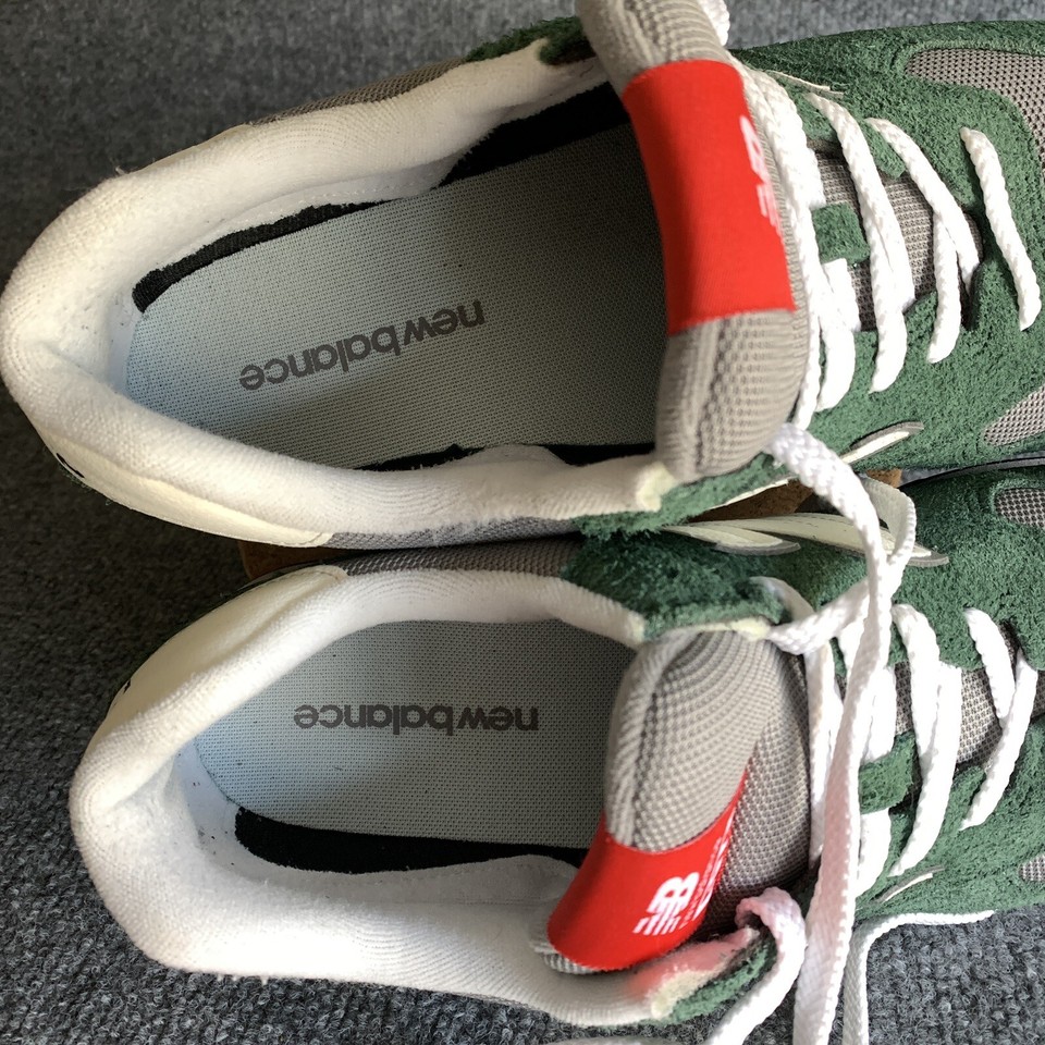 New Balance 574 Classics Sneakers Mens Size 11.5 Green Gray Suede Shoes ...