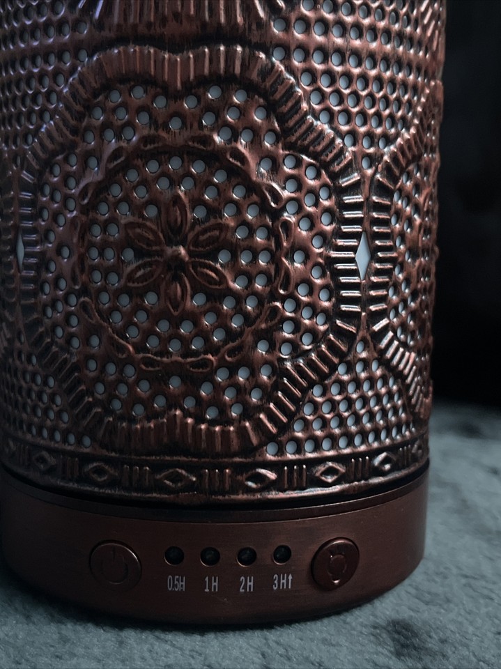 Essential Oil Diffuser Metal Vintage 100ML Aromatherapy Waterless Auto ...
