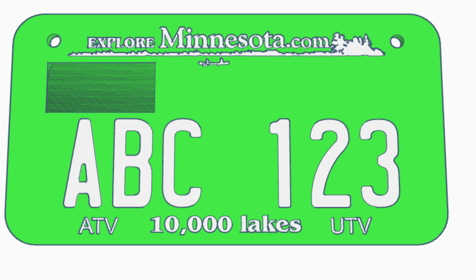 Minnesota ATV/UTV Custom License Plate | eBay