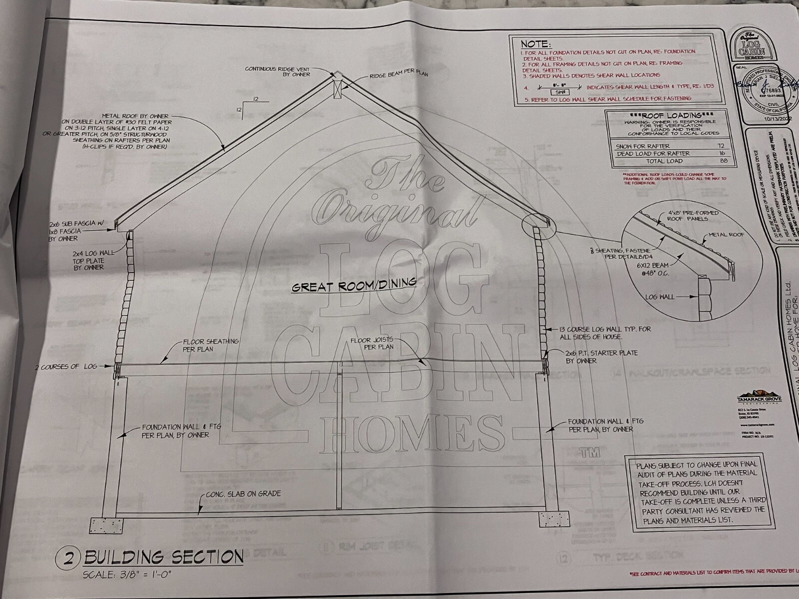 3000 sf Custom Log Home Kit with Fully Engineered Plans--Build It ...