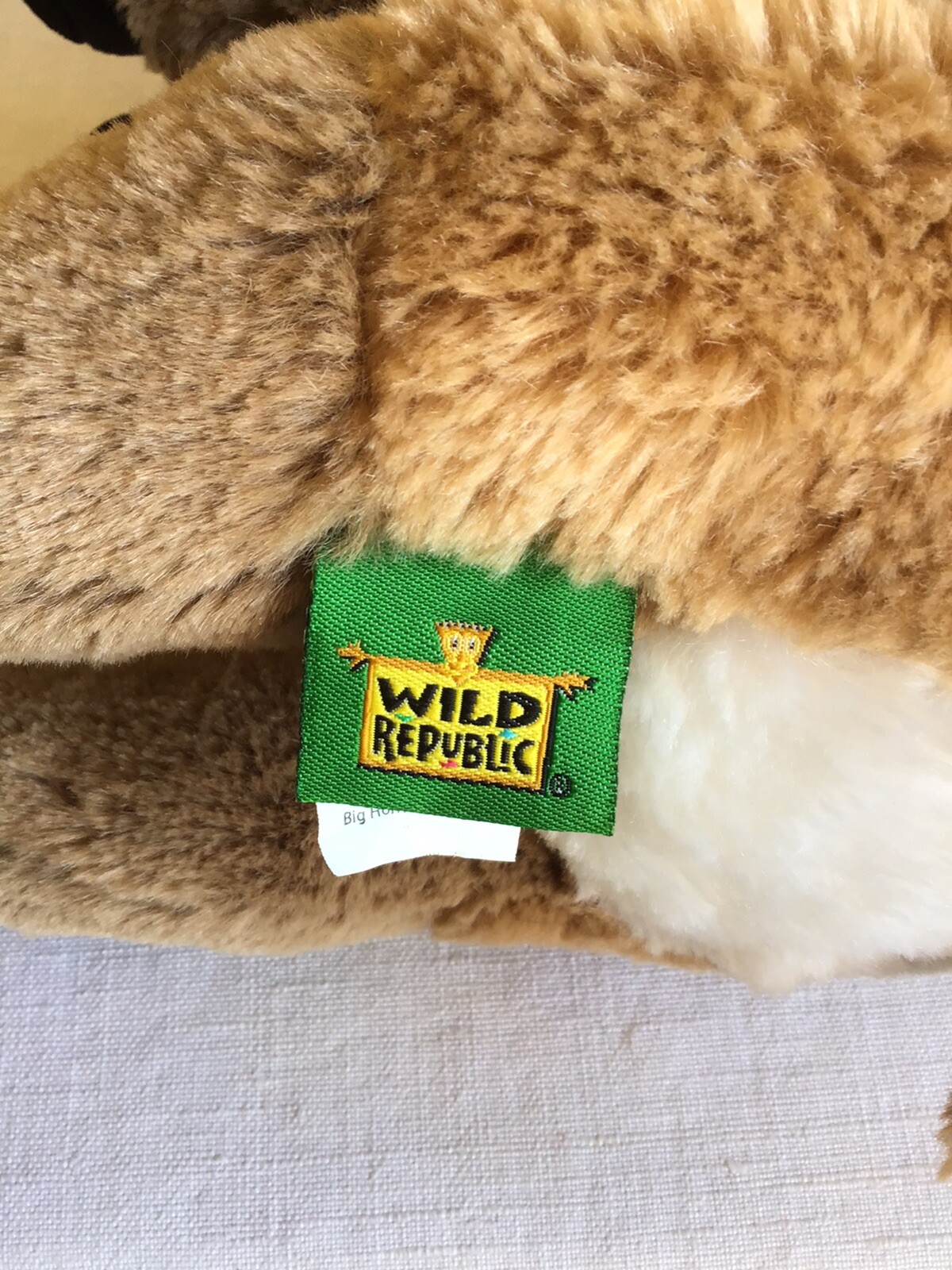 Wild Republic Realistic Long Horn Sheep Plush Stuffed Animal Toy 12 ...