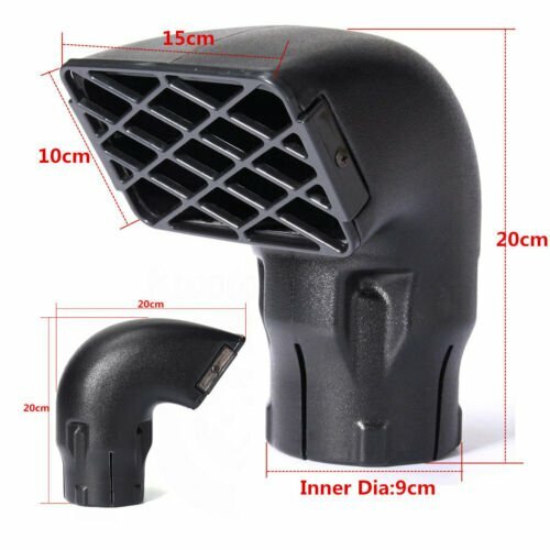 Universal Fit Ram Inlet Intake Snorkel Snake Head 3.5" Inner Diameter ...