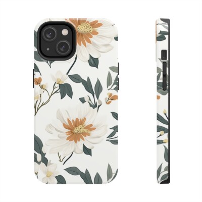 White Floral Pattern Tough iPhone Case | eBay
