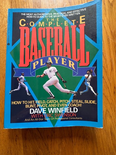 DAVE WINFIELD AUTOGRAPHED "COMPLETE BASEBALL PLAYER" 1990 HOW TO HIT ...