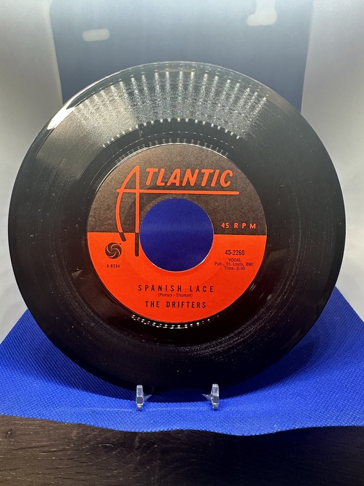 THE DRIFTERS 45rpm Vinyl spanish lace Saturday Night ATLANTIC Records ...