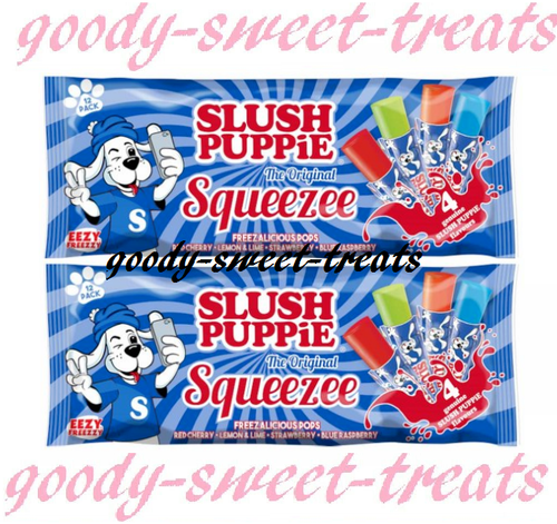 2 x Slush Puppie Ice Pops, ice lollies, 2 x 10 Pack Slush Puppie Ice ...