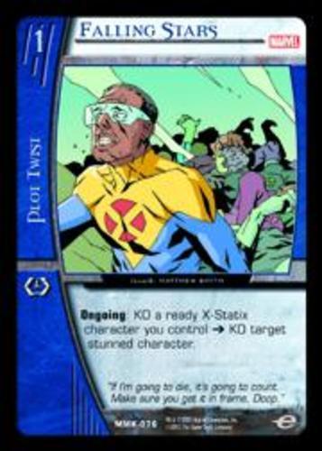 VS System: Falling Stars [Played] Marvel Knights TCG CCG Classic Marvel ...