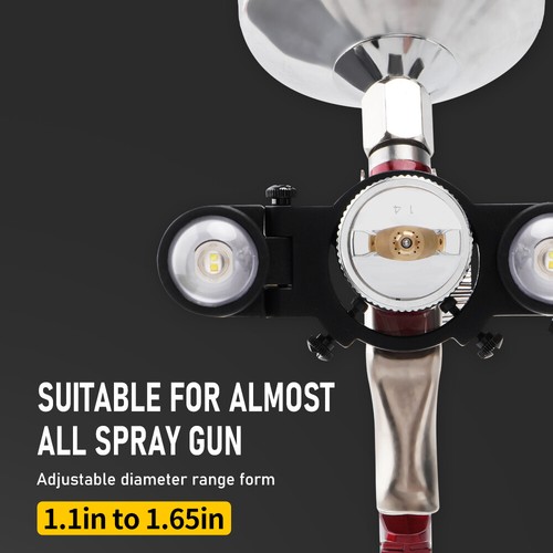 Spray Gun LED Light Adjustable Universal For All Spray Guns Night ...
