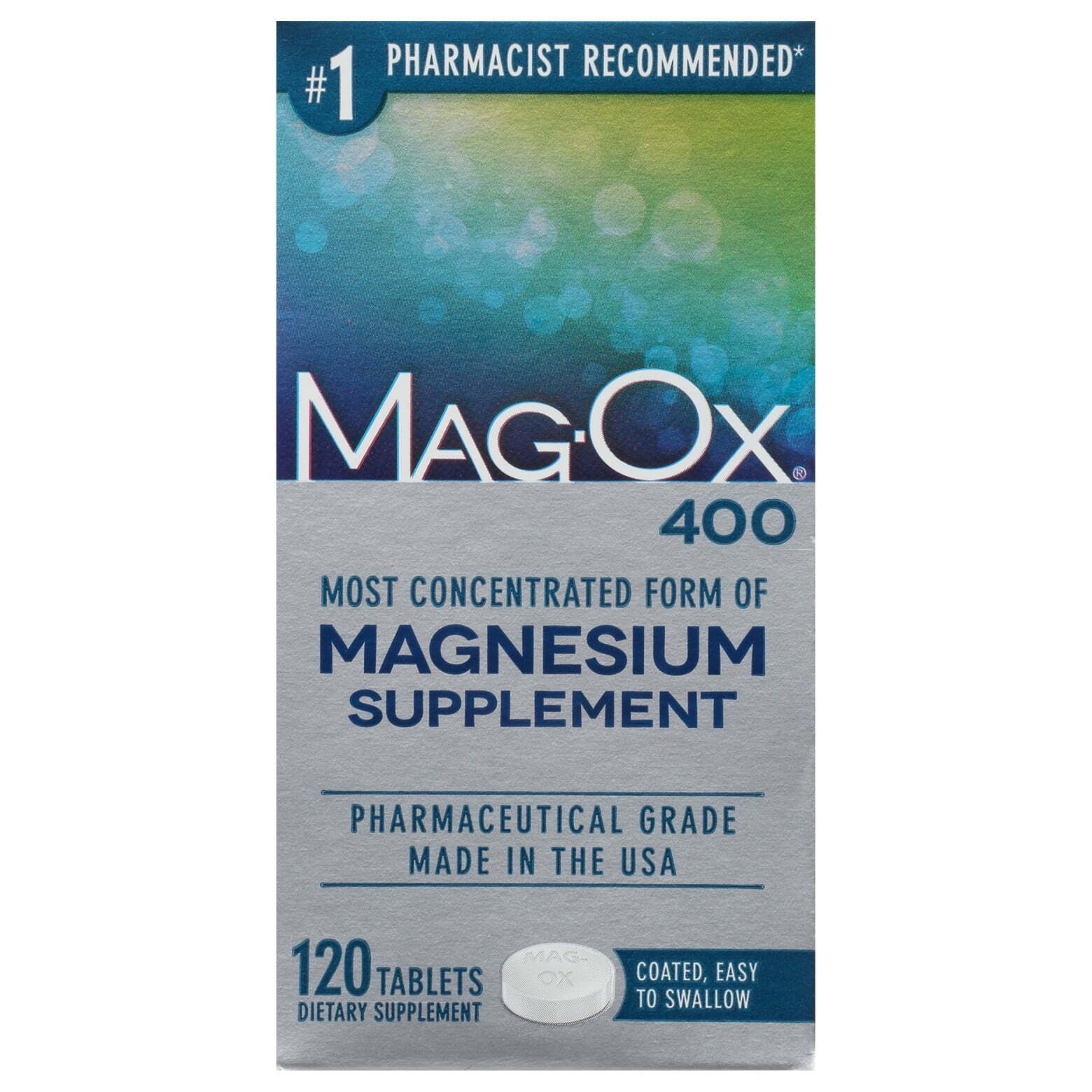 Mag-Ox 400 Magnesium Oxide Dietary Mineral Supplement Tablets 120 count ...