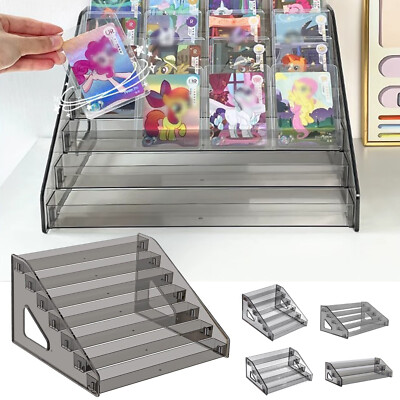 3-7 Tier Acrylic Collector Card Display Stand Rack Shelf For Trading ...