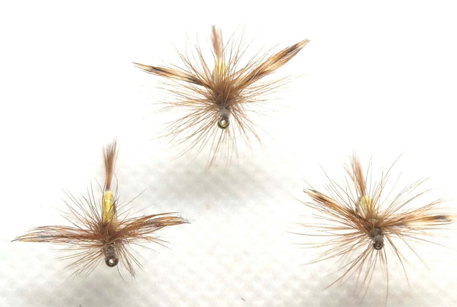 3 Sherry SPINNER Dry Flies BWO Spent Dries Trout Fly Fishing Size 12,14 ...