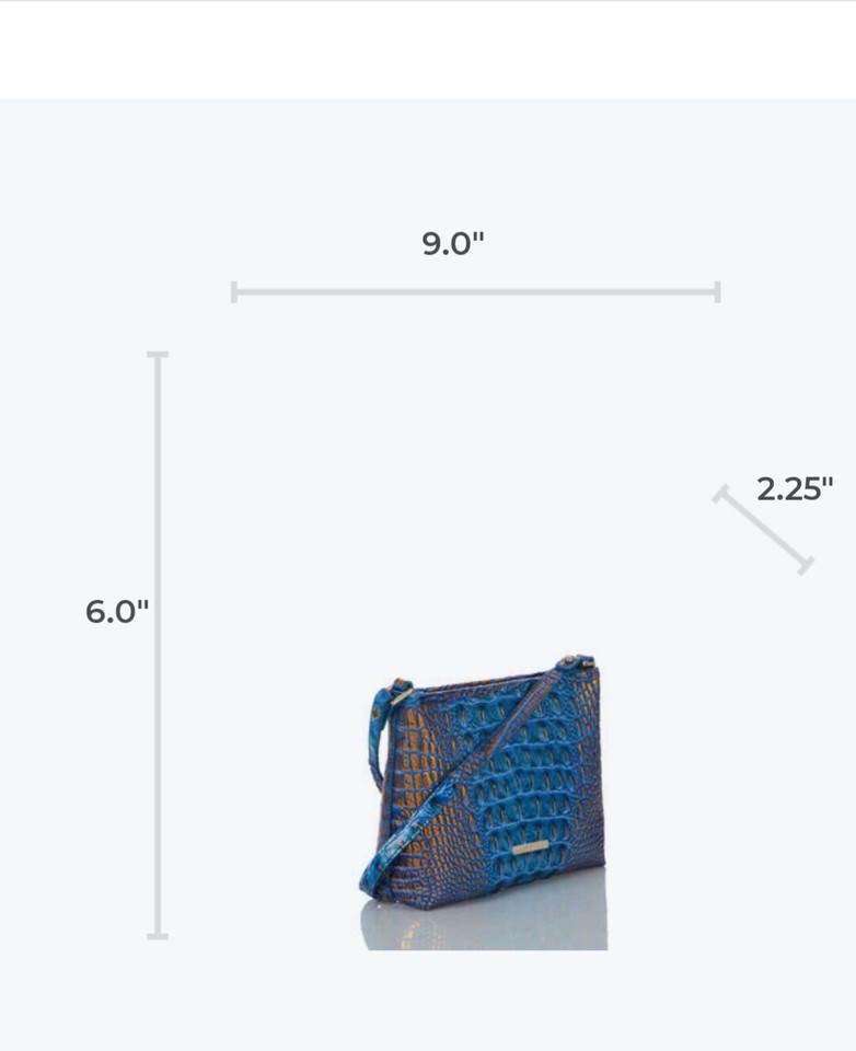 BRAHMIN DEEP AZURE LORELEI W/CHERYL CARD #HARD TO FIND# | eBay