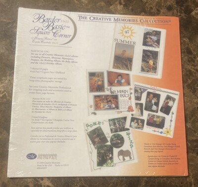 Creative Memories Old Style 12x12 Border Basics Scrapbooking Pages Square Corner | eBay