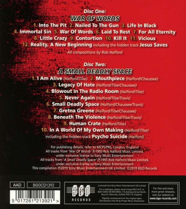 Fight (Metal): War Of Words / A Small Deadly Space - BGO - (CD / Titel ...