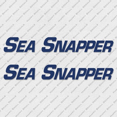SYLVAN BOAT SEA SNAPPER DECALS STICKERS 30" x 4" 2pcs. | eBay