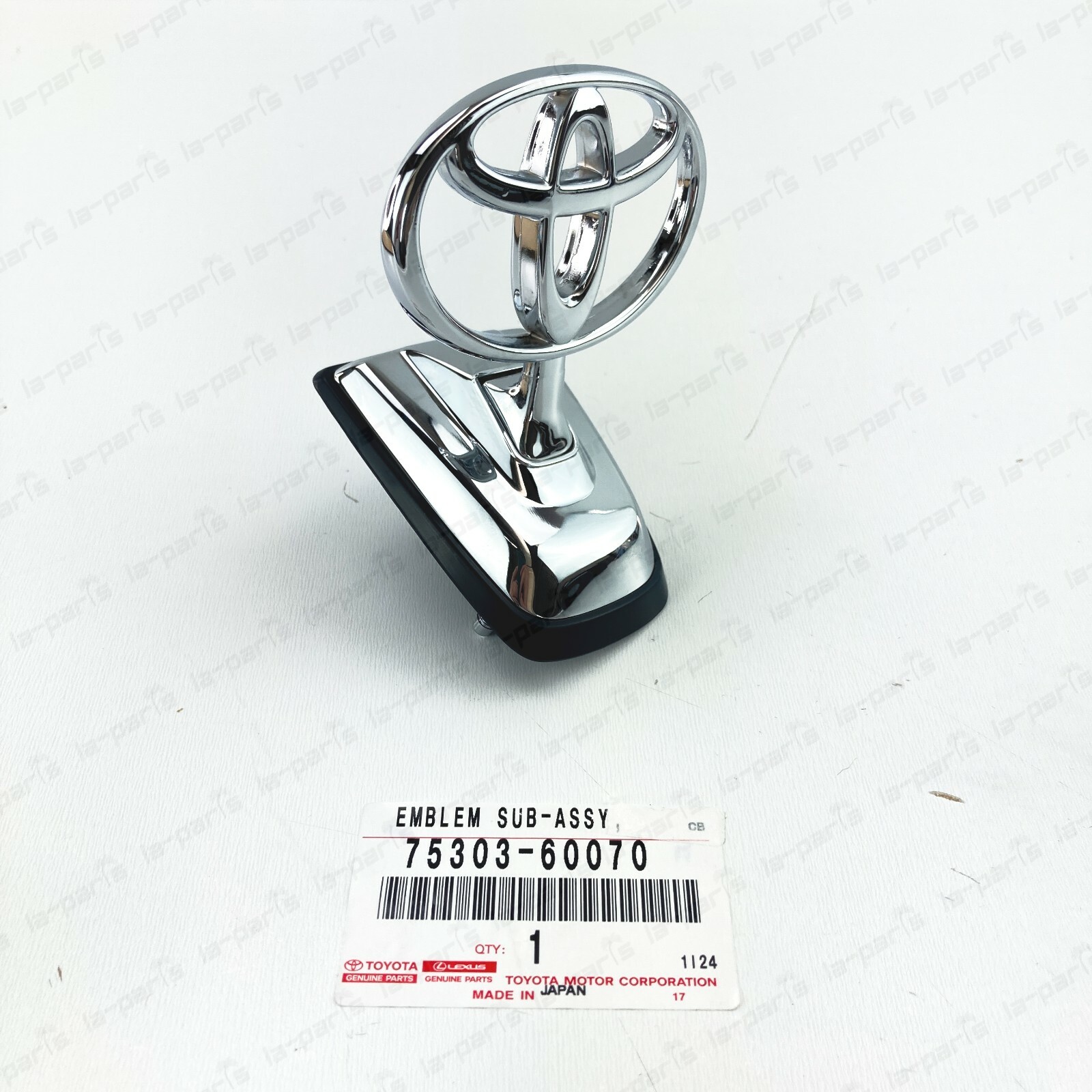 NEW GENUINE TOYOTA 98-07 LC J100 JDM FRONT HOOD CHROME EMBLEM 75303 ...