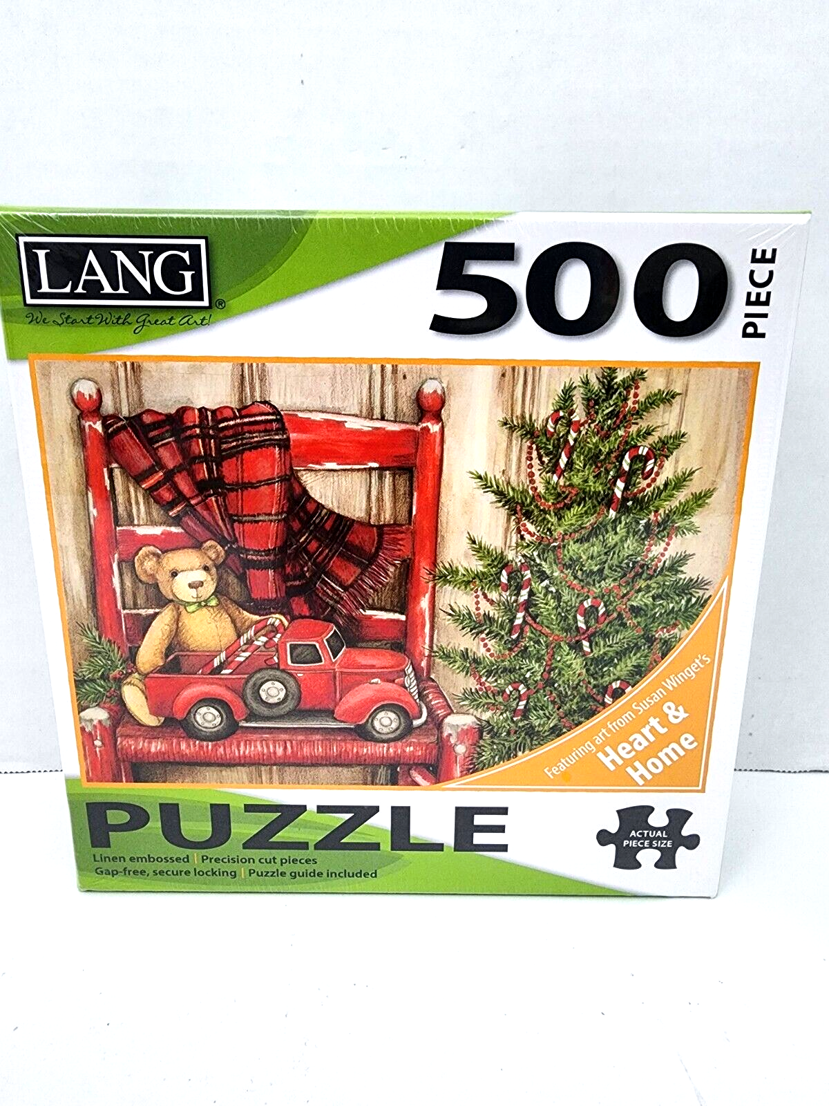 PUZZLE- JIGSAW LANG SUSAN WINGET HEART & HOME "BEAR IN CHAIR" - 500 PCS ...