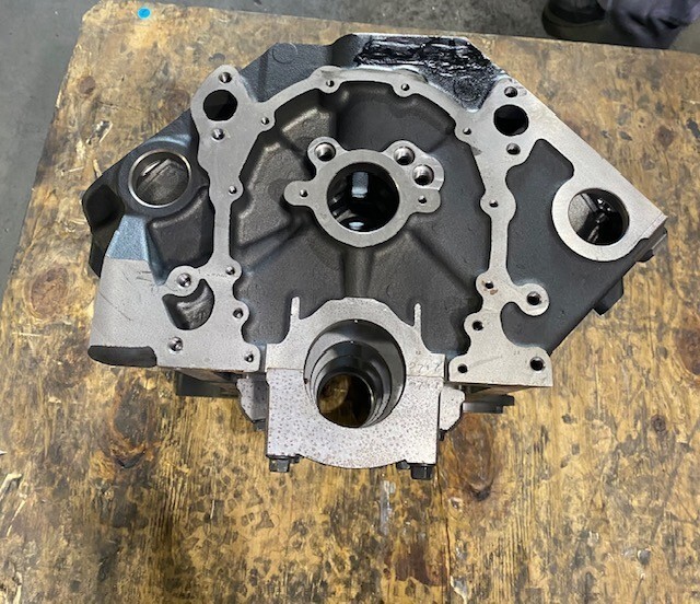 Engine Block, 350 Chevy Small Block, Germany Cast Iron, 4-Bolt 350 ...