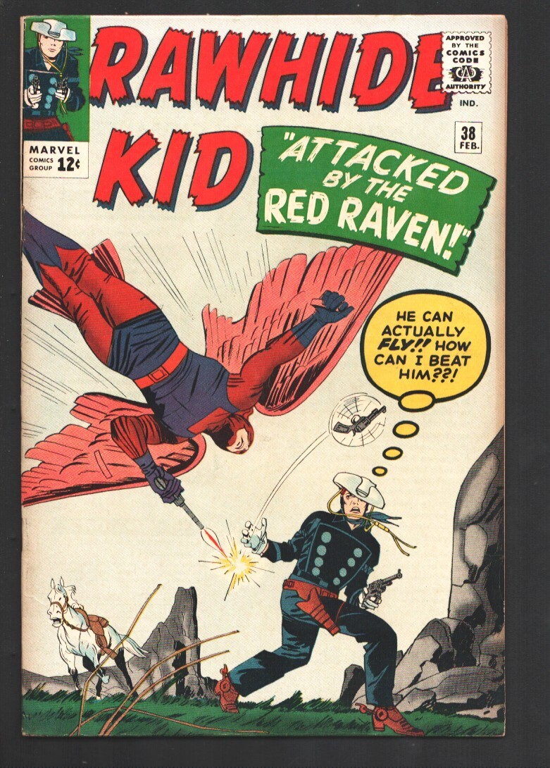 Rawhide Kid #38 1964-Red Raven appears-Jack Kirby cover-Dick Ayers ...