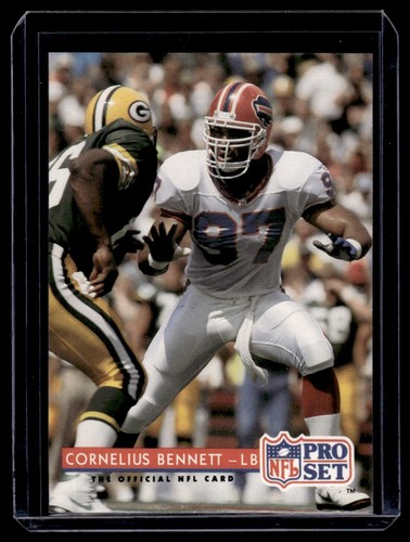 1992 Pro Set Cornelius Bennett Buffalo Bills #92 | eBay