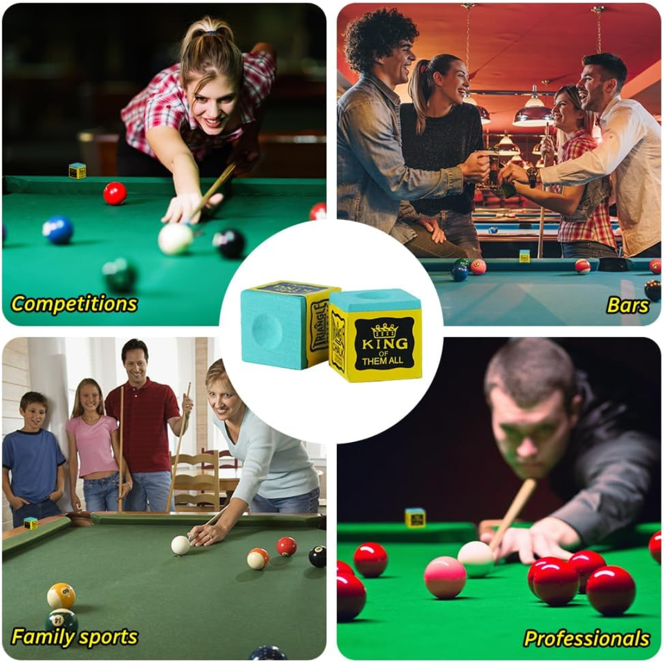 TRIANGLE SNOOKER or POOL Cue Tip CHALK - By Tweeten in BOX or PIECES ...