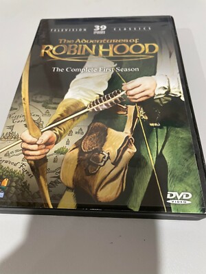 The Adventures of Robin Hood: Season 1 (DVD, 3 Discs) vgc region 1 t192 ...