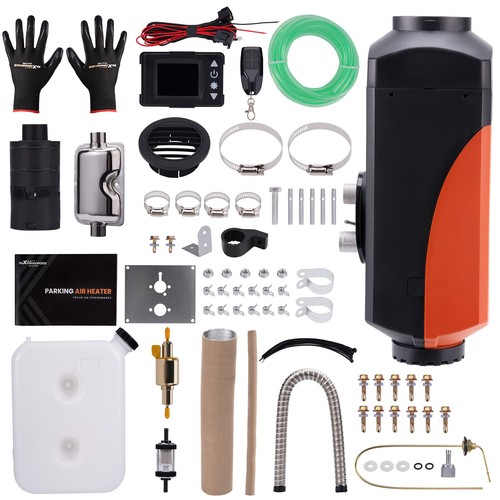 1KW-8KW 12V Diesel Air Heater w/LCD Display + Silencer for Motorhomes ...