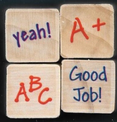 YEAH! A+ ABC GOOD JOB! School Words Student Gift Tag USED MINI LOT ...