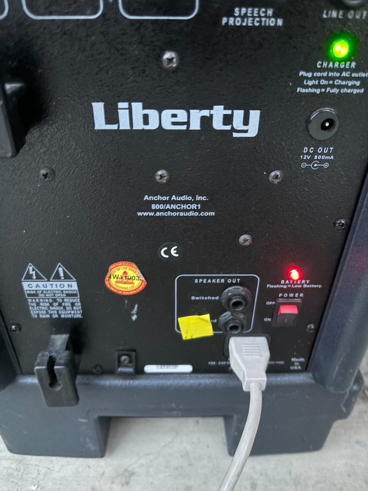 Anchor Audio LIBERTY LIB-6000 Portable PA Speaker System w/ CD Player ...