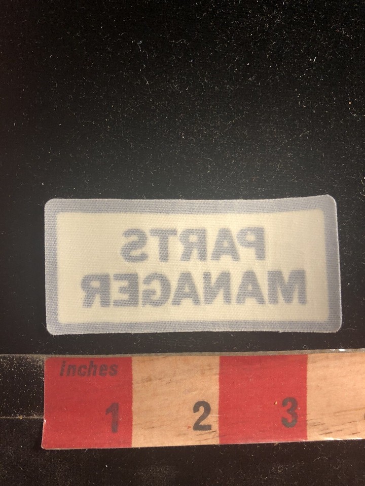 Thin, Printed On Canvas-type PARTS MANAGER Uniform Patch 90J7 | eBay