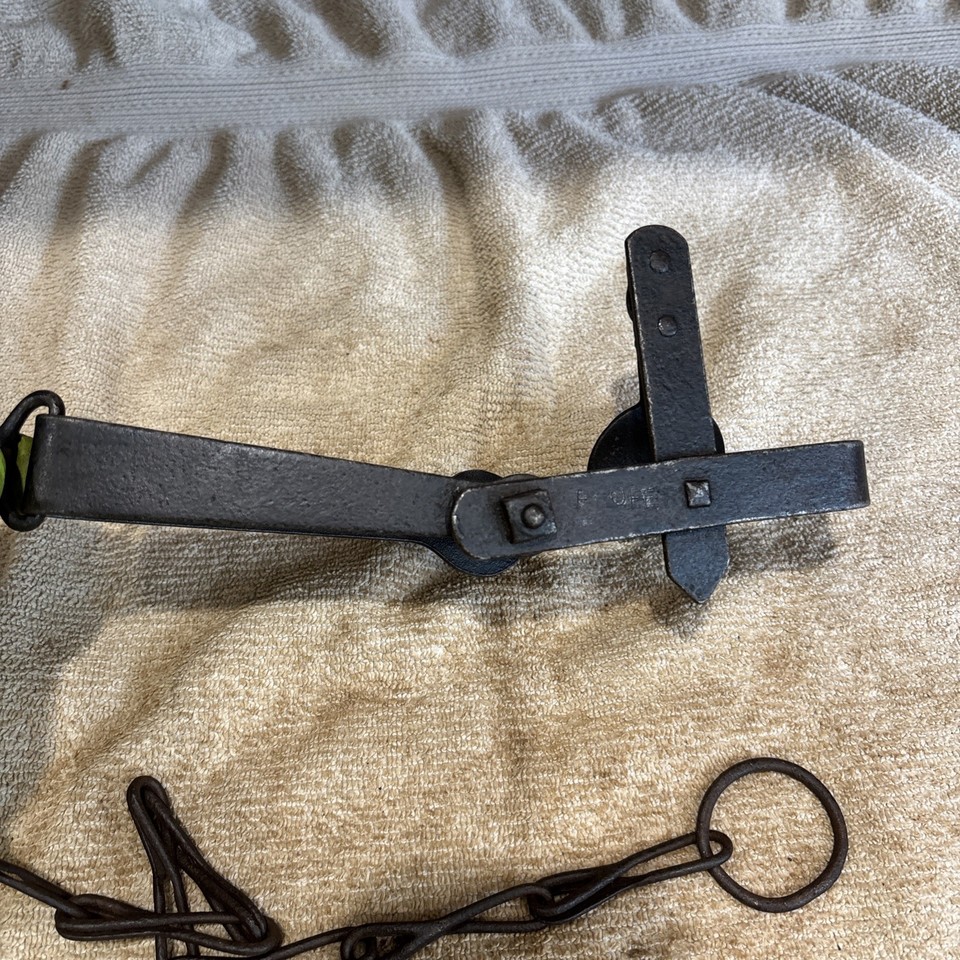 Vintage Sargent No 21 1/2 Square Jaw Dogless Long Spring Trap Trapping ...