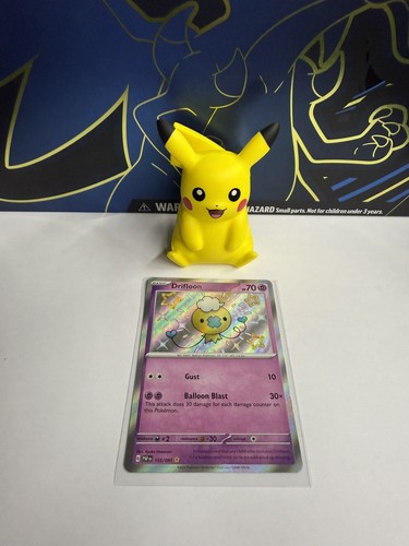 Drifloon 155/091 - Shiny Holo Rare - Paldean Fates Pokemon Card MINT ...