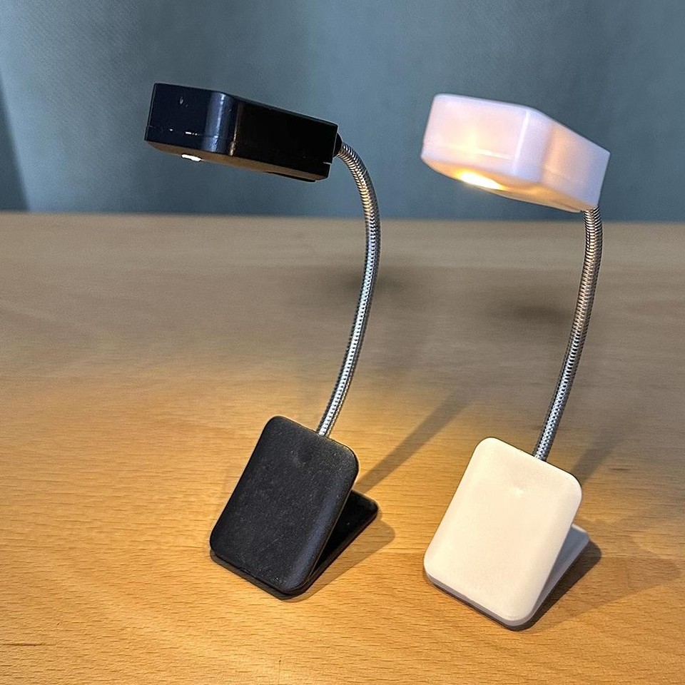 Portable Flexible Easy Clip Night Reading Lamp USB Rechargeable Reading ...