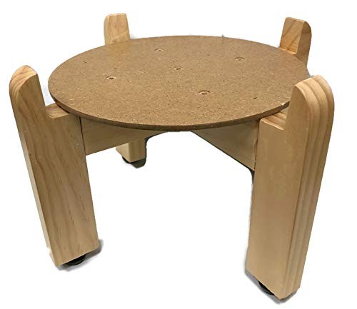 Counter Wood Stand 7.5", Drinking Water Crock Stand Natural Color ...
