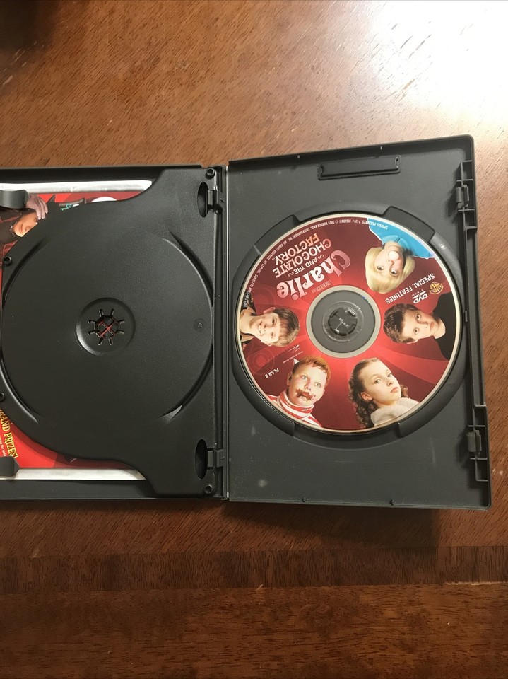 Charlie and the Chocolate Factory (DVD, 2005, 2-Disc Set, Widescreen ...