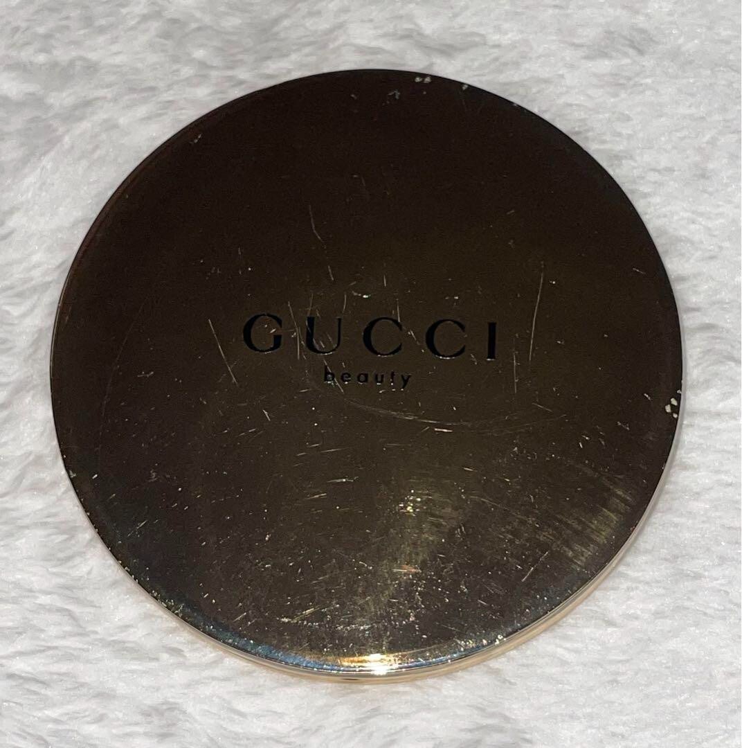 Gucci Compact Mirror Magnifying Glass Novelty Gold Round D7.5×0.6cm ...