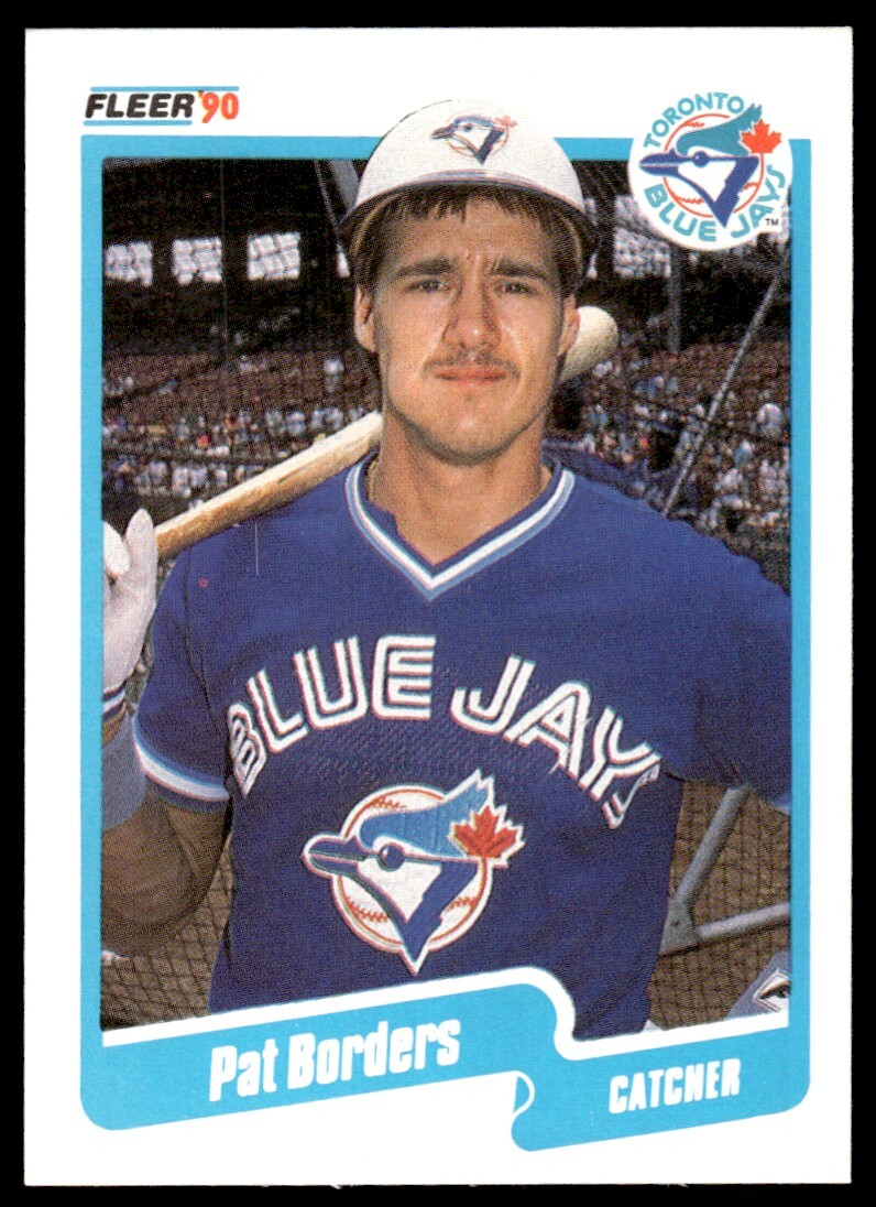 1990 Fleer Baseball Card Pat Borders Toronto Blue Jays #77 | eBay