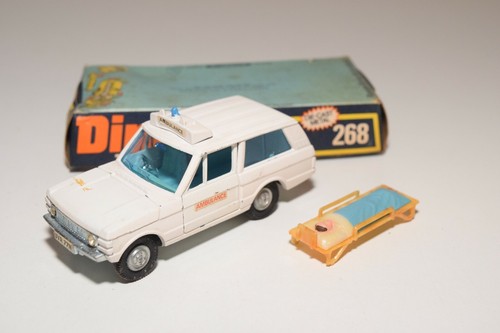 A31 1:43 DINKY TOYS 268 RANGE ROVER AMBULANCE PRESQUE COMME NEUF EN ...